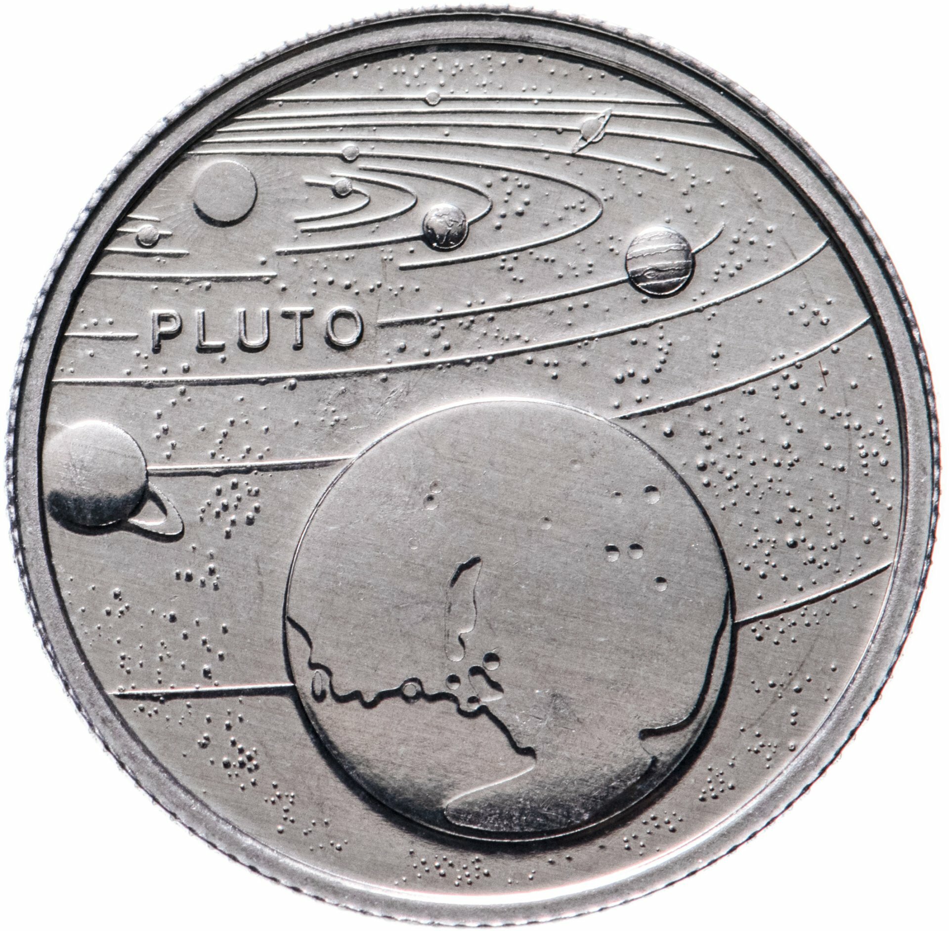 Турция 1 куруш 2022 Планеты Солнечной системы - Плутон, Алюминий, в сохранности UNC