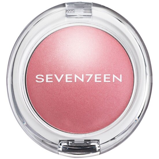 Румяна для лица перламутровые Seventeen компактные тон 07 нежно розовый