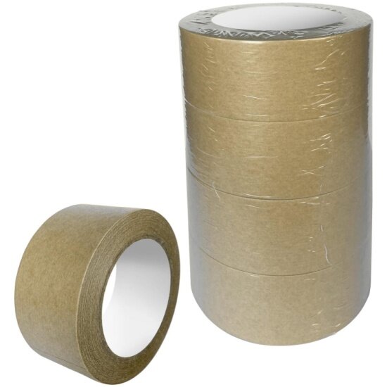 Клейкая лента Комус упаковочная крафт 48ммx50м (4 шт/уп)