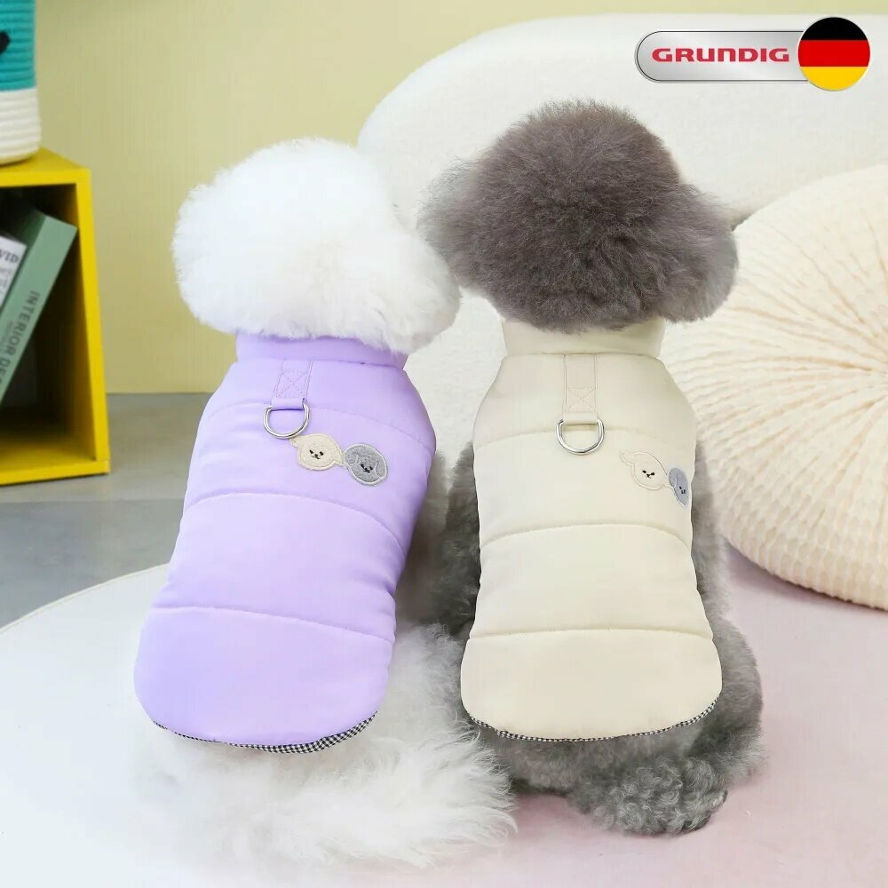 Grundig, Зимний жилет для маленьких собак, лёгкая тёплая куртка, одежда для йорка, чихуахуа, той-терьера