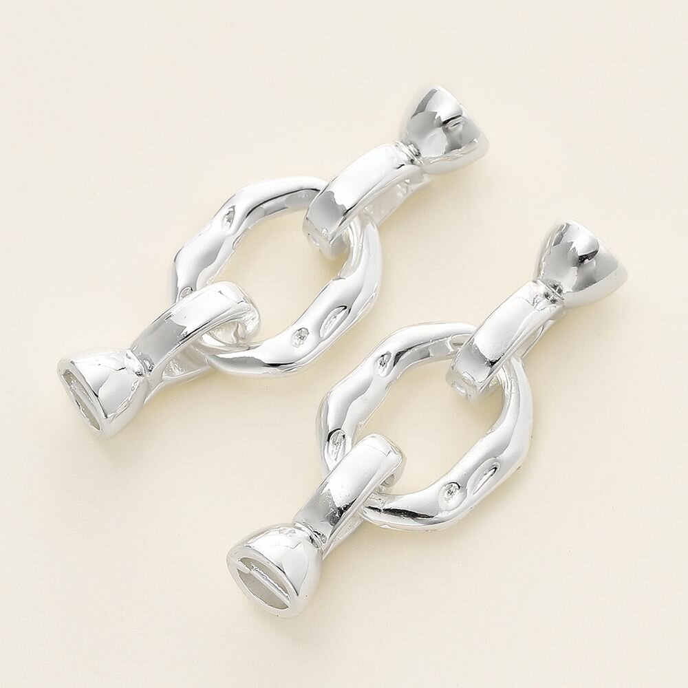 Застежка для бижутерии, 2 шт, медная застежка-карабин для ожерелья и браслета, надежная фурнитура для DIY украшений ручной работы, крепление для цепи