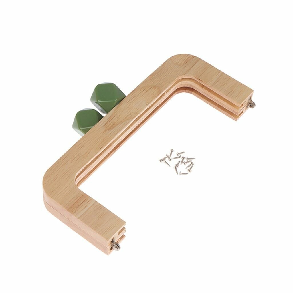 Деревянная рамка для кошелька с застежкой 7,72 дюйма