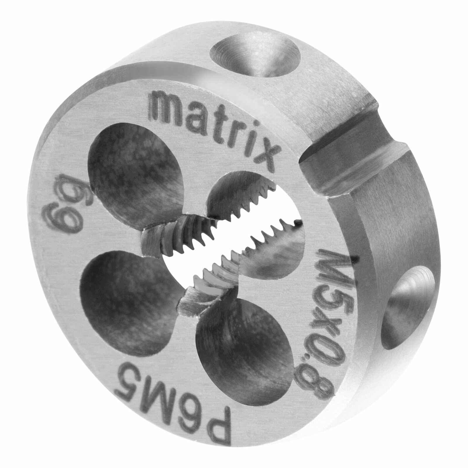 Плашка MATRIX размер М5х0.8 мм, Р6М5, шлифованная (77073)