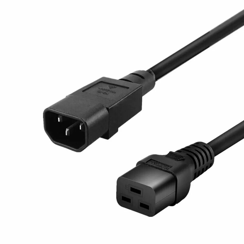 C14-C19 кабели питания сервера C14 к C19 PDU US 14A WG 2,5 кабель 0,5 м 1 м 1,8 м 3 м 5 м, 3m