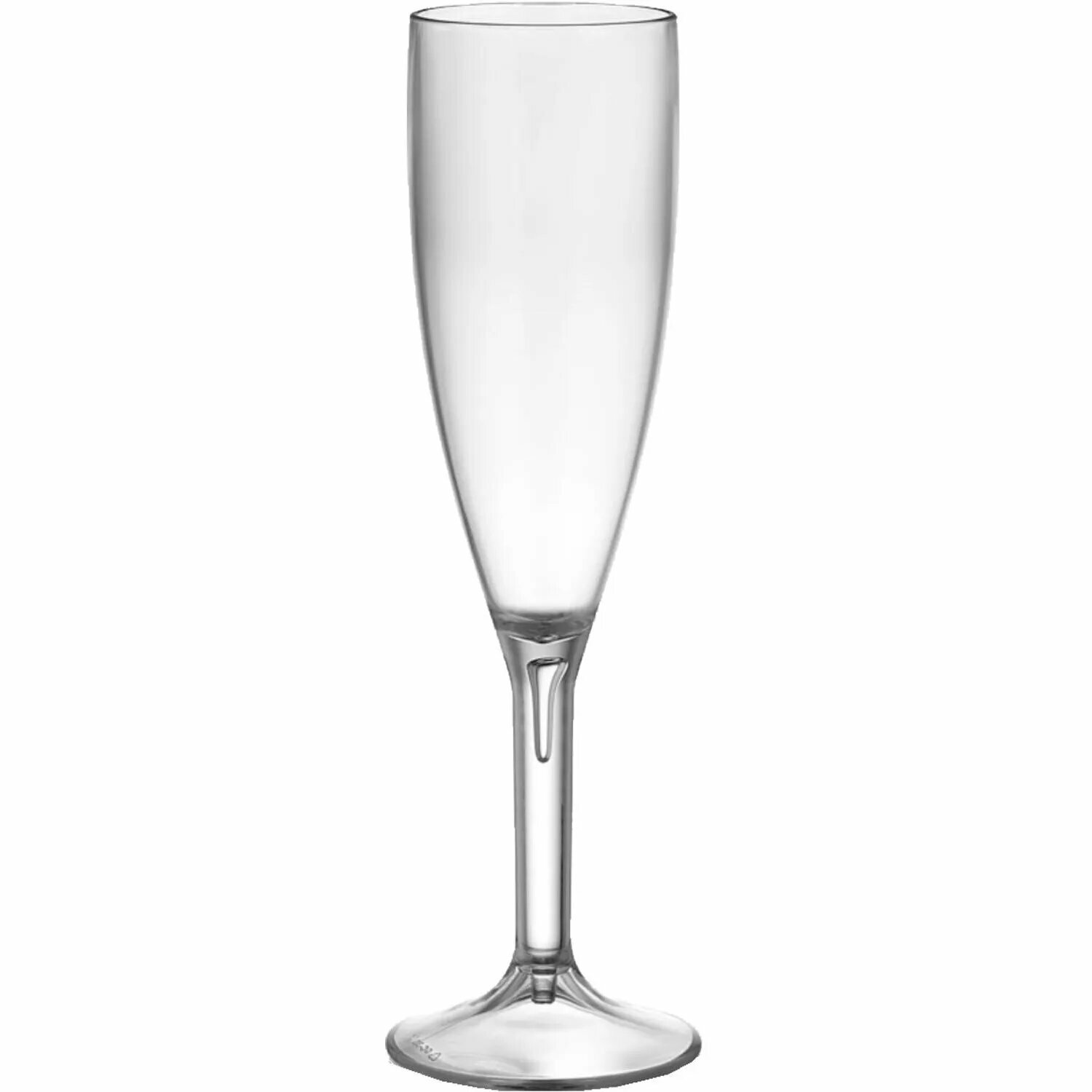 Бокал флюте 180мл. d=55 мм. h=220 мм. поликарб, прозрачн. Классик  (77172)