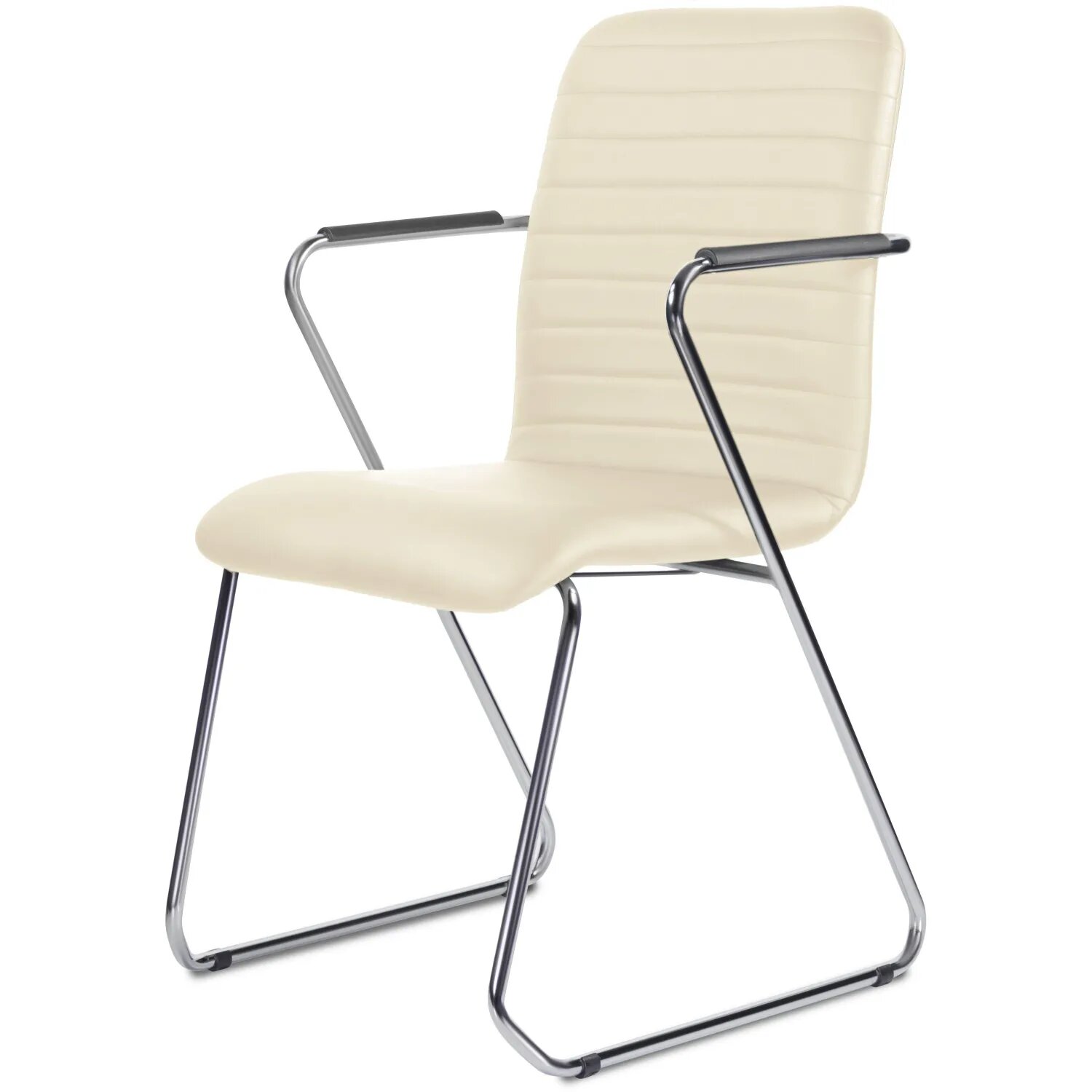 Стул БМФ Easy Chair Честер каркас хром кожзаменитель бежевый