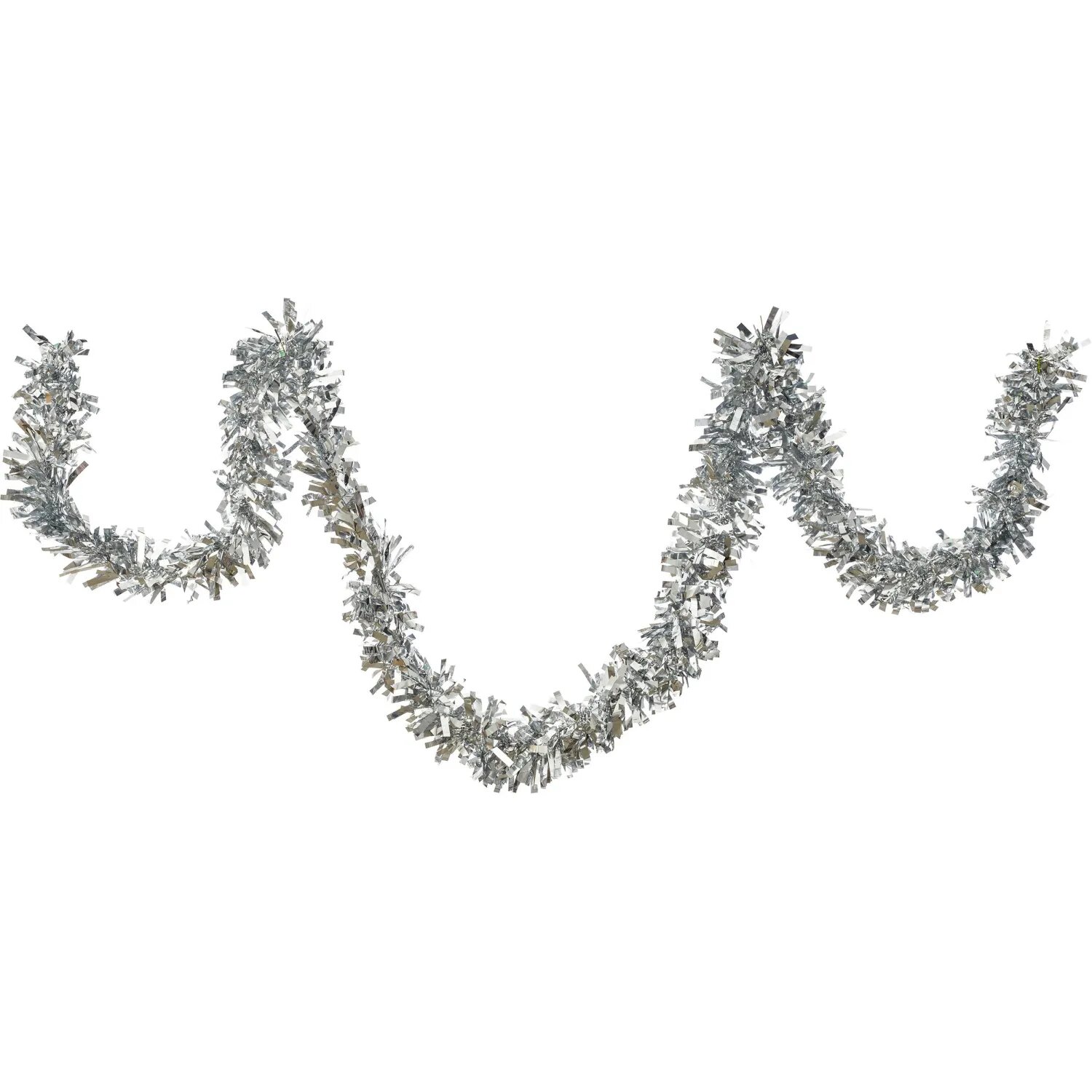 Мишура диаметр 9 см, 2 м серебро SDMT-HT-005