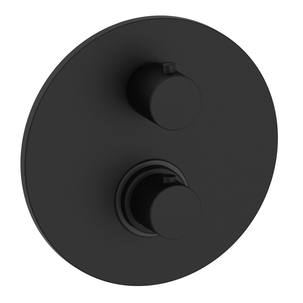 Смеситель для душа Paffoni (Паффони) Light LIQ019NO скрытого монтажа, с термостатом, черный матовый