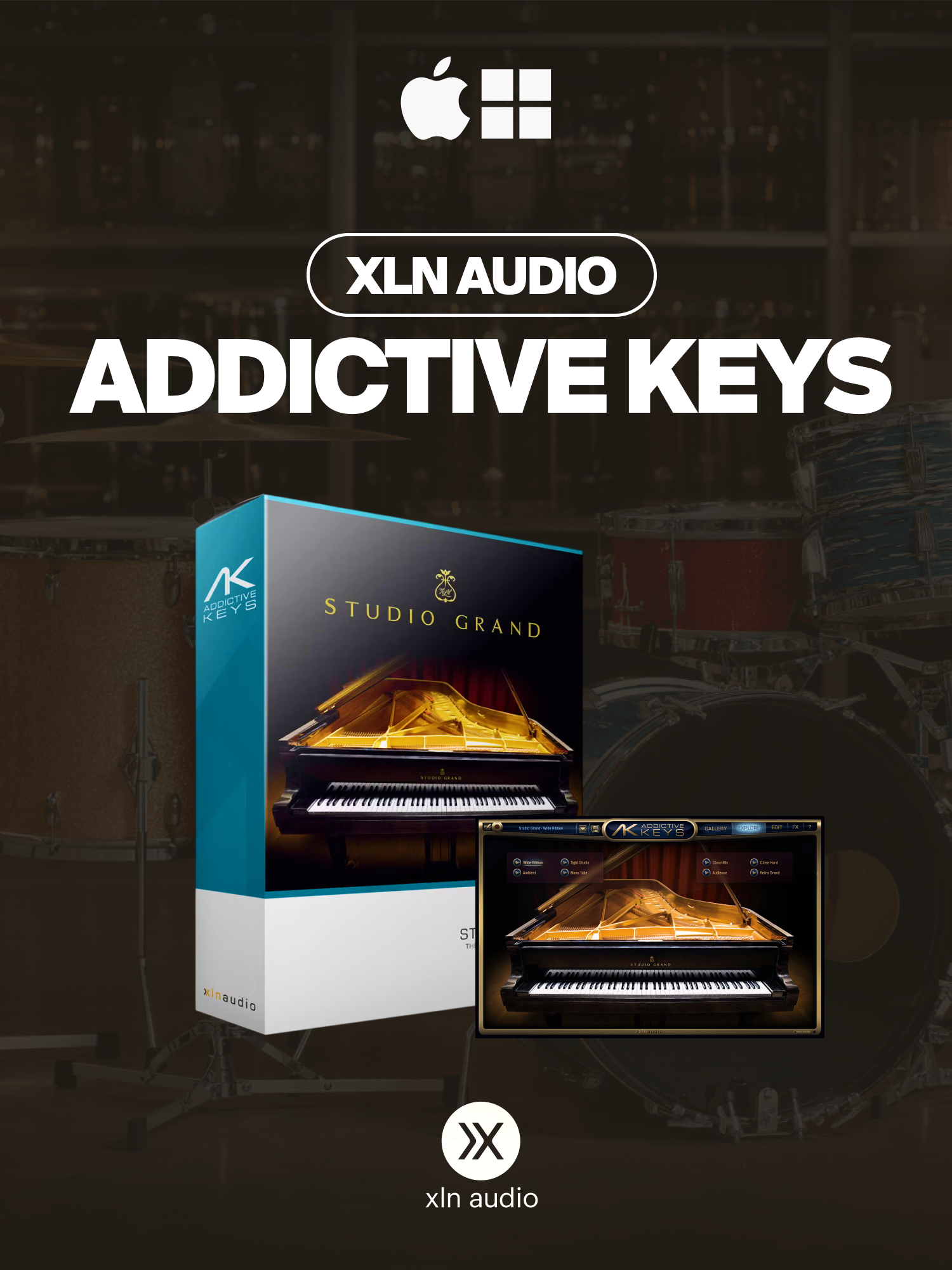 XLN Audio - Addictive Keys: Studio Grand (Лицензионный ключ активации) MacOS & Windows