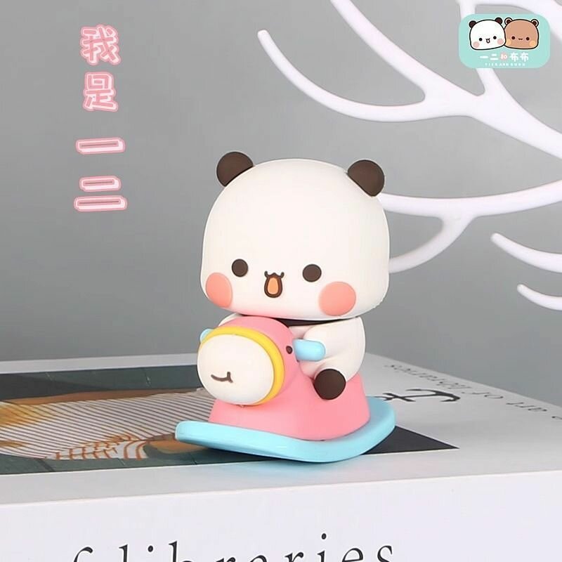 Фигурки настольных кукол Panda One Two и Bubu, автомобильные украшения, милые аниме-аксессуары, модные игрушки