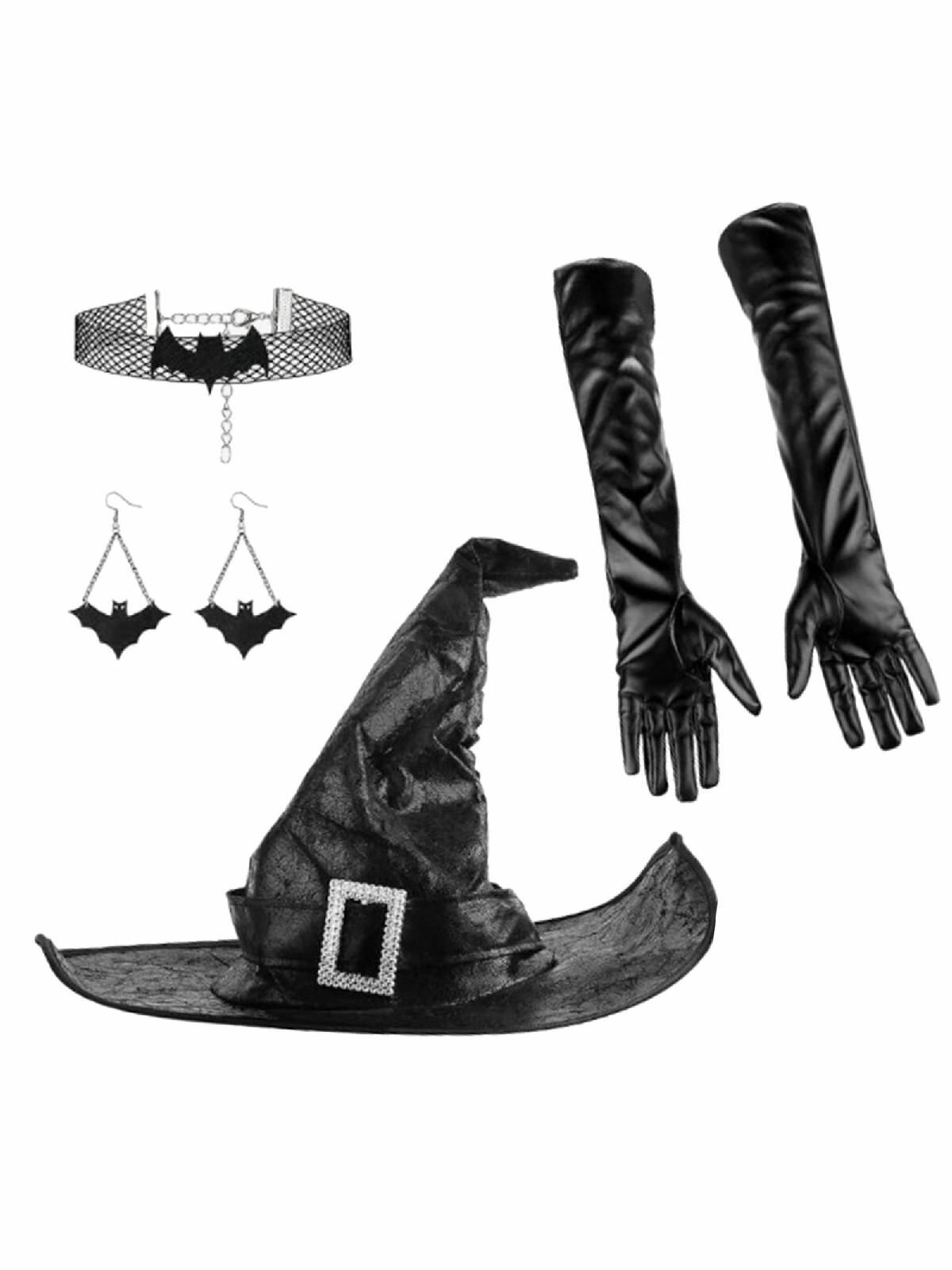 Женская ведьма костюми, летучая мышь