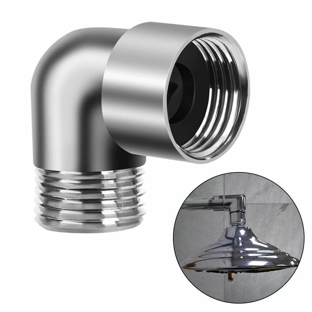 Адаптер Для Ручного Душа 90-Градусный Переходник Для Подключения Шланга Для Тропического Душа с Шайбой