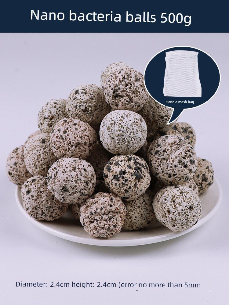 Материалы для фильтрации аквариумов и прудов: бактериальные шарики, нанокварцевые шарики, домики для нитрифицирующих