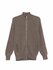 Кардиган BRUNELLO CUCINELLI Zip ribbed cardigan, размер 54, brown