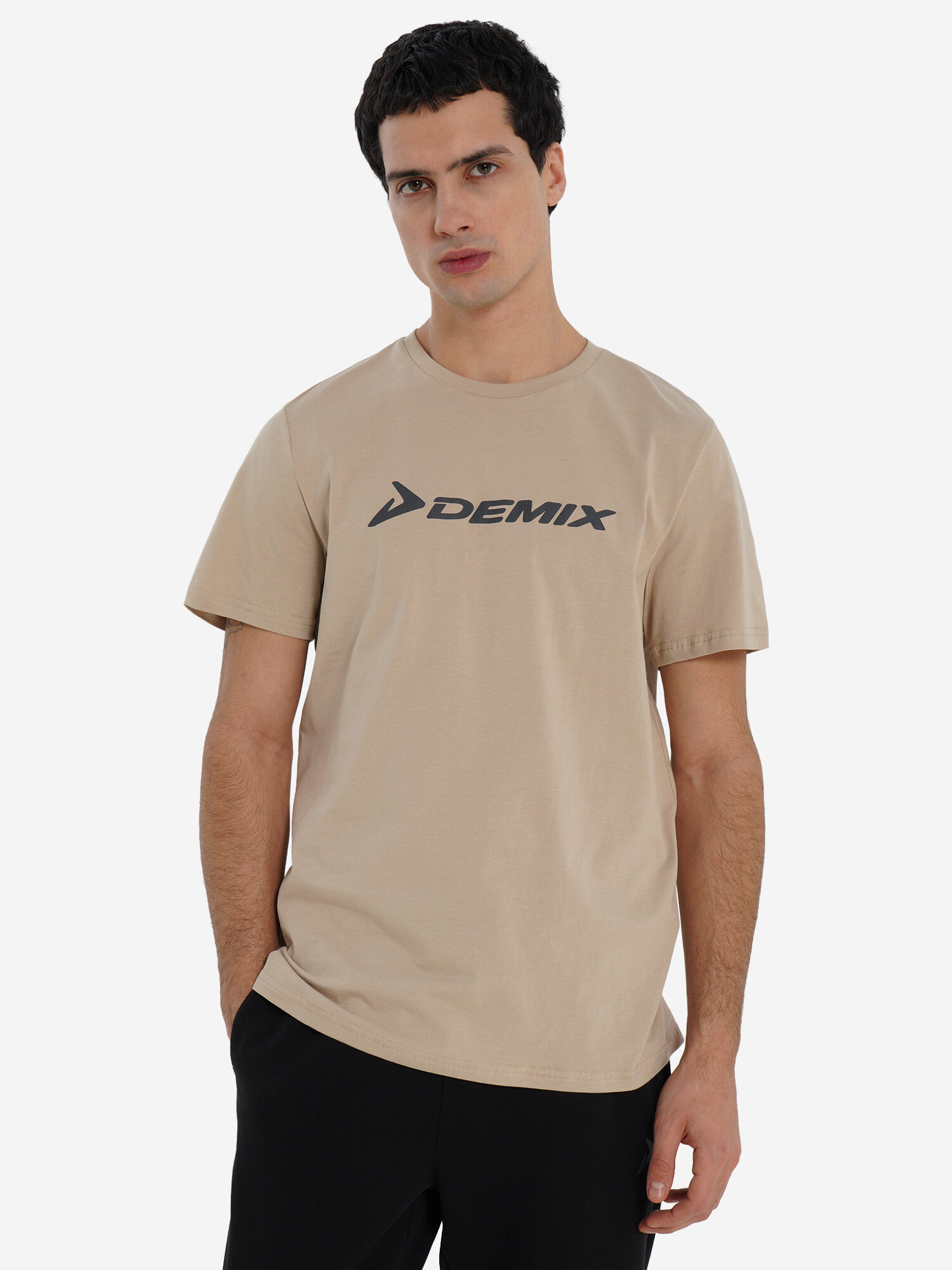 Футболка Demix Basic, размер 50, светло-бежевый — фото 1