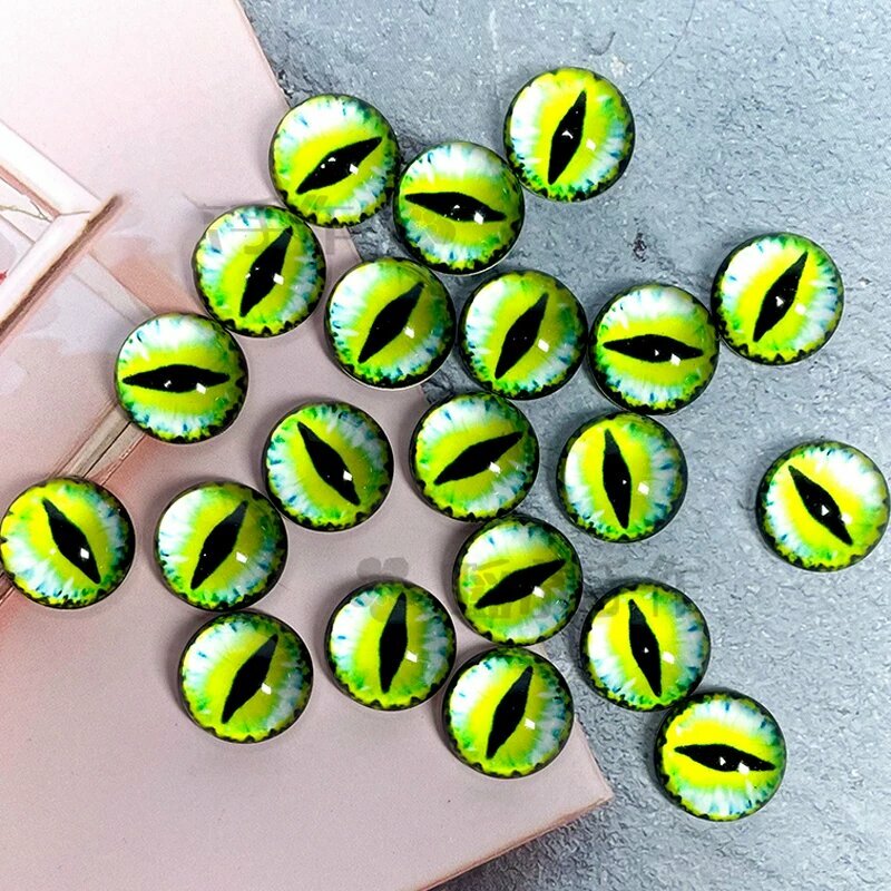 DIY полусферическое стекло кошачий глаз животное зрачок поворотная палочка динозавр глазное яблоко кукла ручной работы