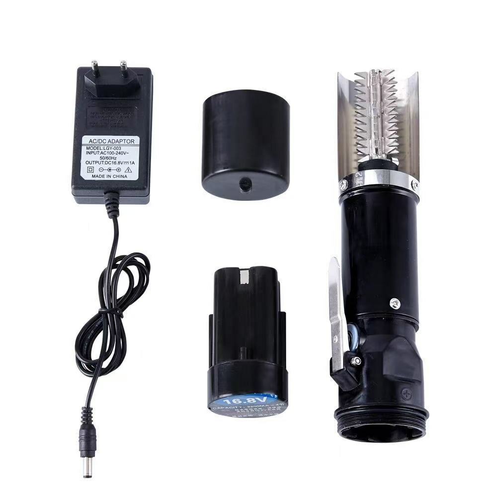 Электрическая аккумуляторная рыбочистка для быстрой чистки рыбы дома, на рыбалке и в ресторане с защитой от чешуи