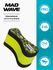 Колобашка для плавания MAD WAVE Pull buoy EXT Printed, 22x10x12см, цвет желтый с...