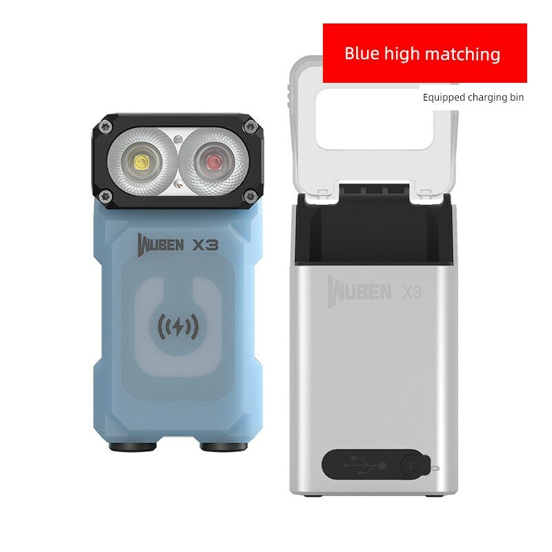 Фонарь Wuben X3, новинка, с магнитным креплением, поворот на 180 градусов, высокая яркость, бытовой, мини, с