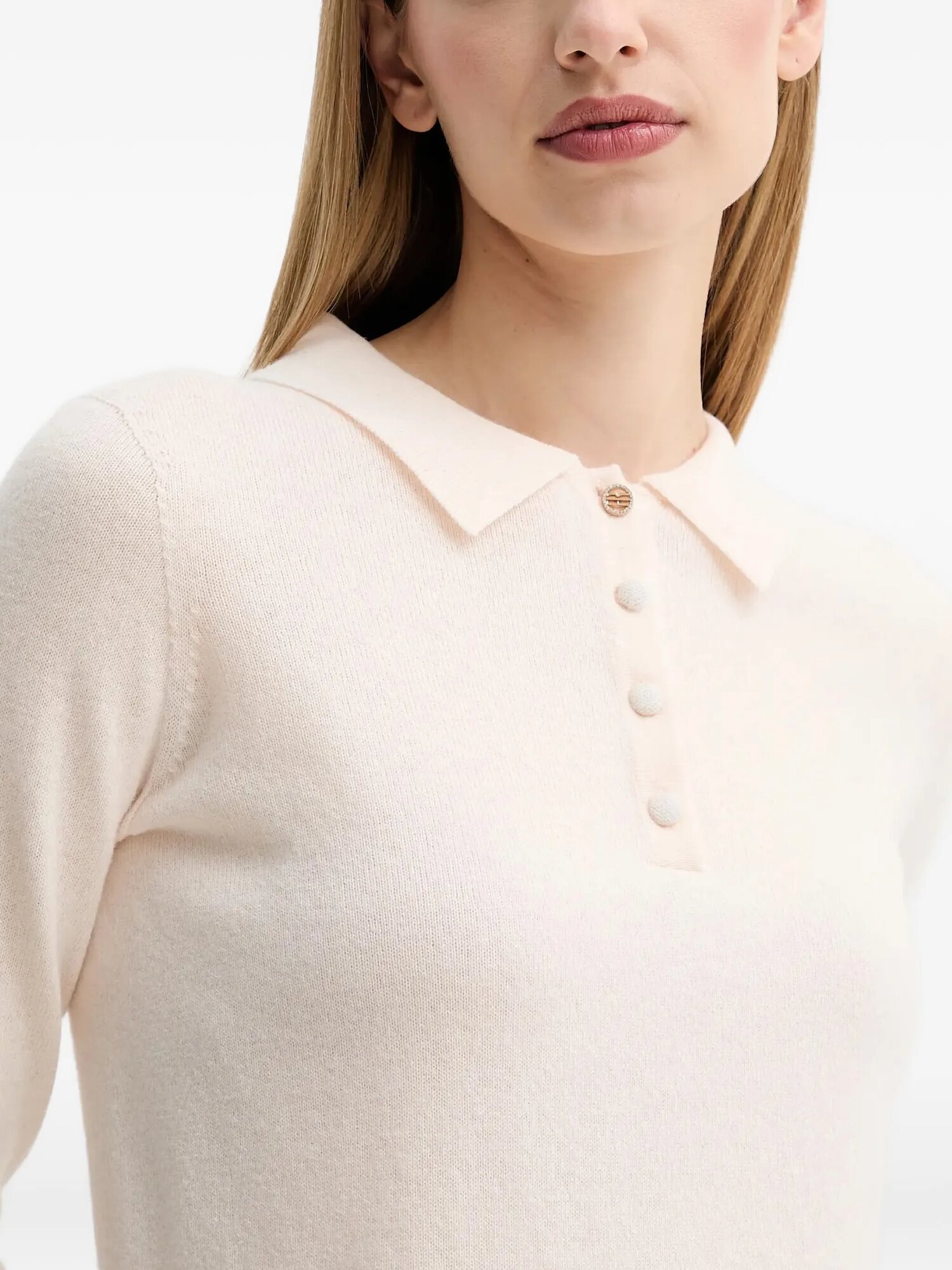 Рубашка Fracomina Button-placket polo top, размер 42 — фото 1