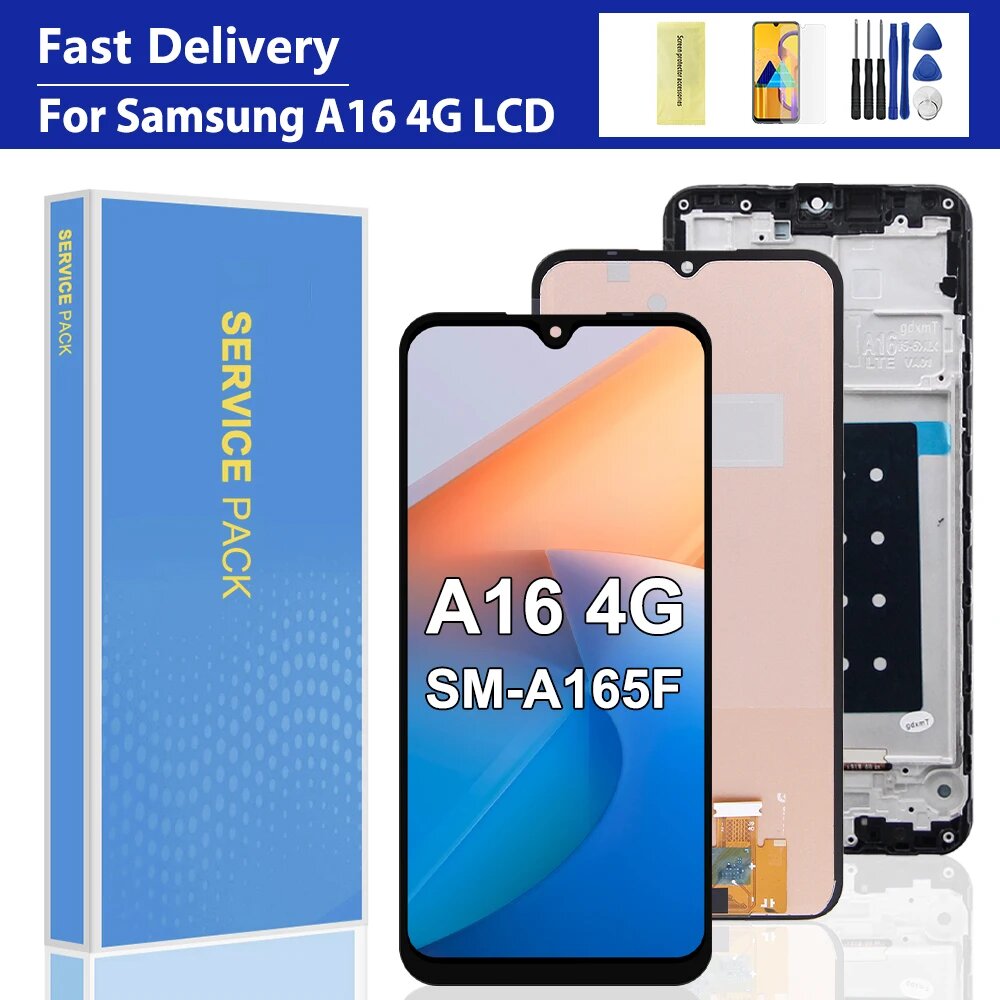 Samsung A16 4G экран в сборе с рамкой
