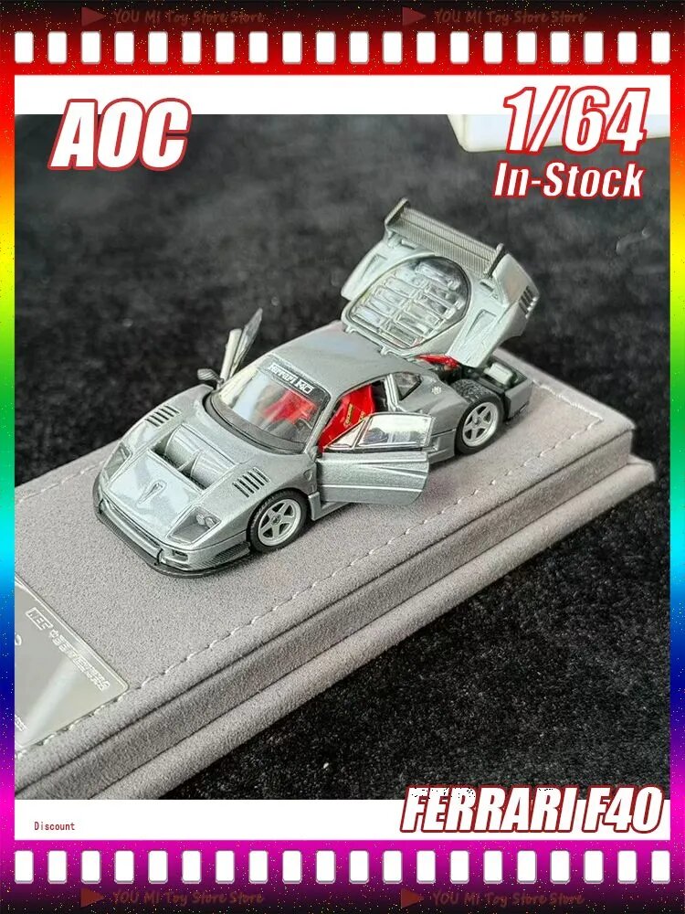 AOC 1:64 Суперкар FERRARI F40 лимит выставки HEC, полнооткрывающаяся модель