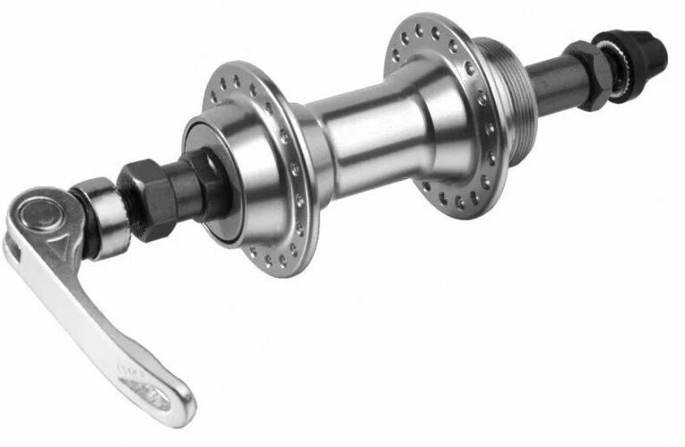 Втулка WZ задняя, алюминиевая, под V-br, под трещотку, на эксцентрике, 36 отверстий, серебристая