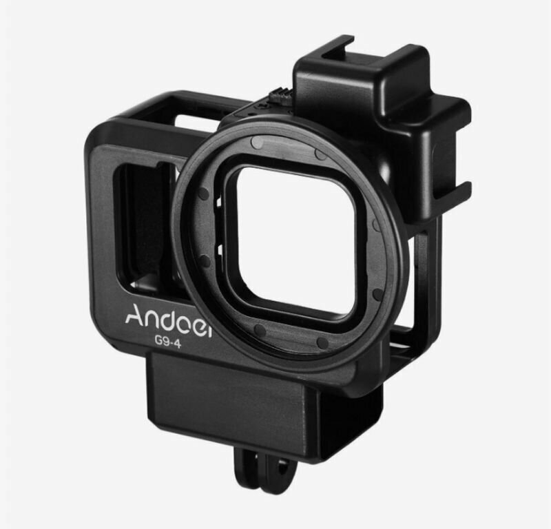 Клетка экшн-камеры Andoer "G9-4", для GoPro HERO 9/10/11 Black, черный, ABS-пластик