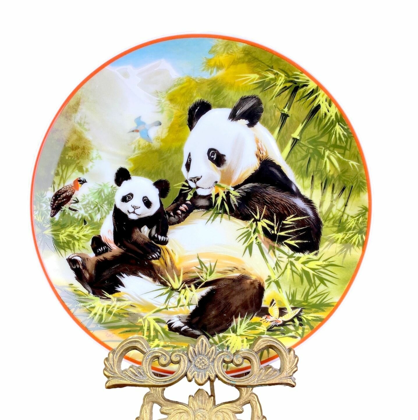 Декоративная тарелка Панда, Heinrich. Германия