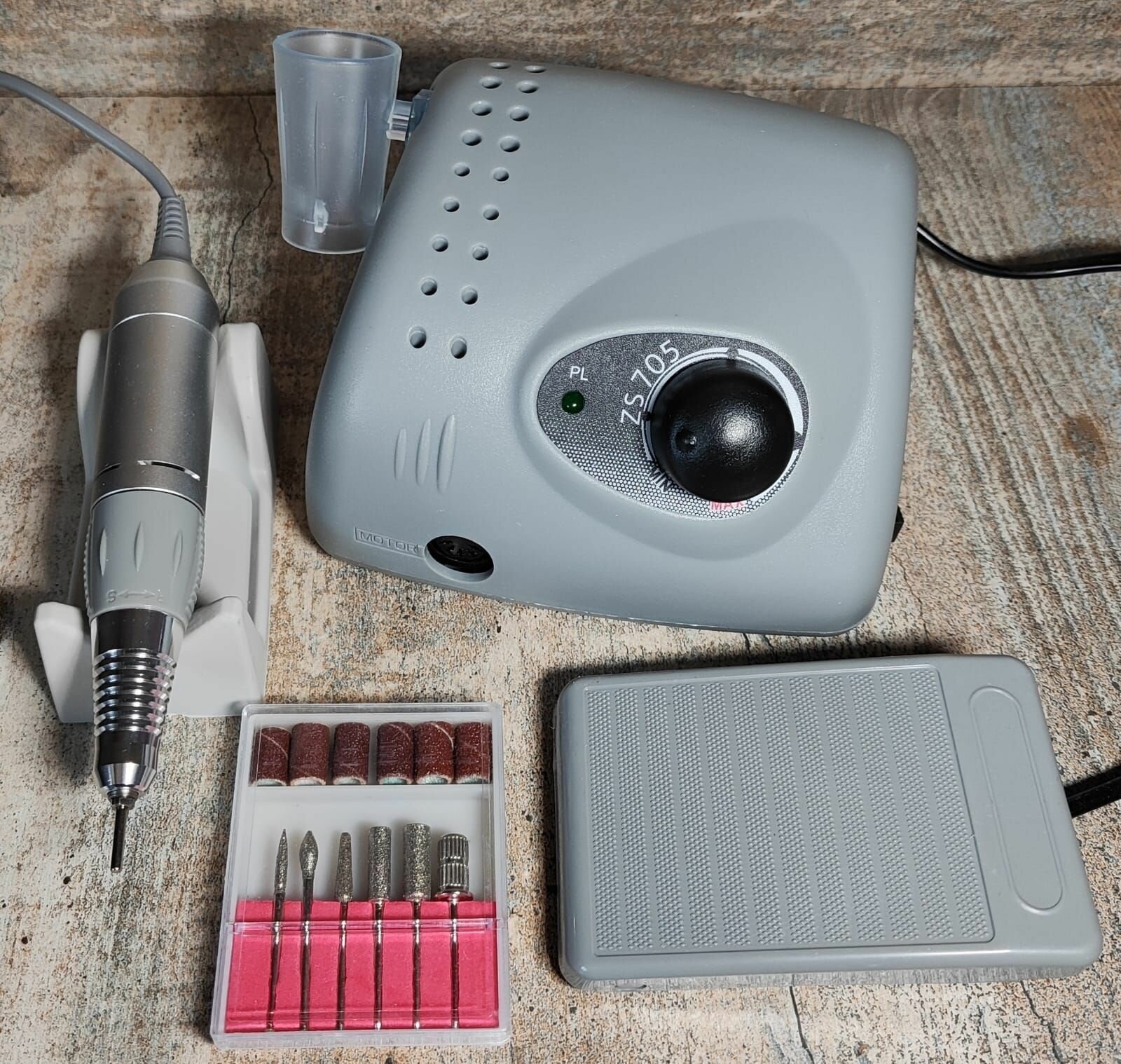 Аппарат для маникюра и педикюра Nail Drill 705, 35000 об/мин, 45 Вт