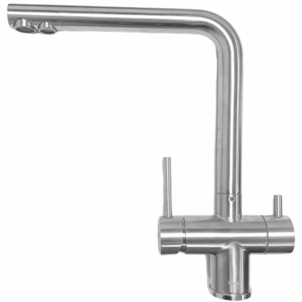 Смеситель для кухни с подключением фильтра для питьевой воды Frap F43899-3 цвет сатин