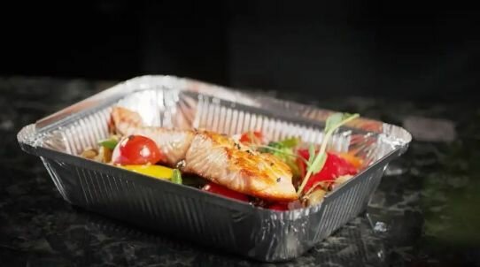 Форма для выпечки алюминиевая многоразовая БМ 5 шт, 204x100x54 мм, термостойкие формы для запекания