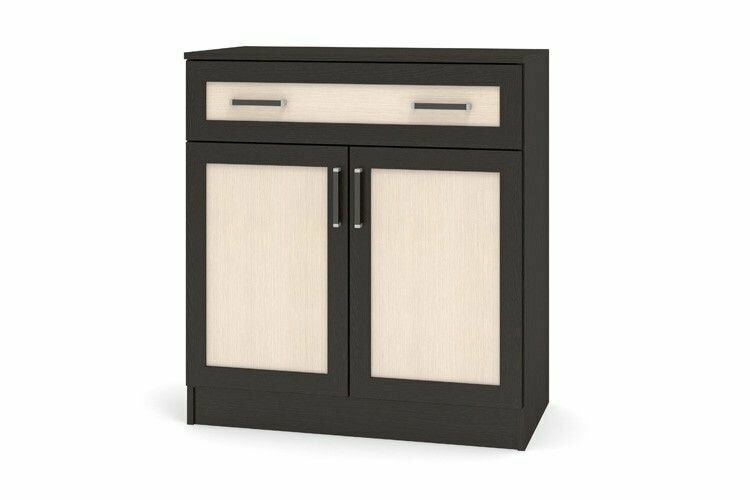 Комод Арлен 1 венге цаво, дуб молочный, рамка квадро