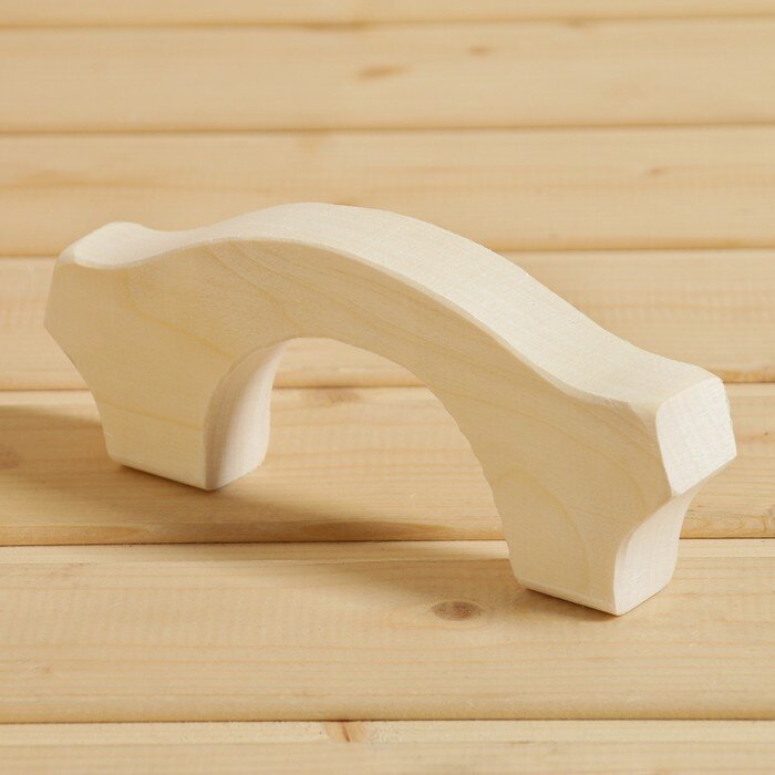 Ручка дверная, 20.5×7.5×2.6 см, деревянная, для бани и сауны, «Добропаровъ»