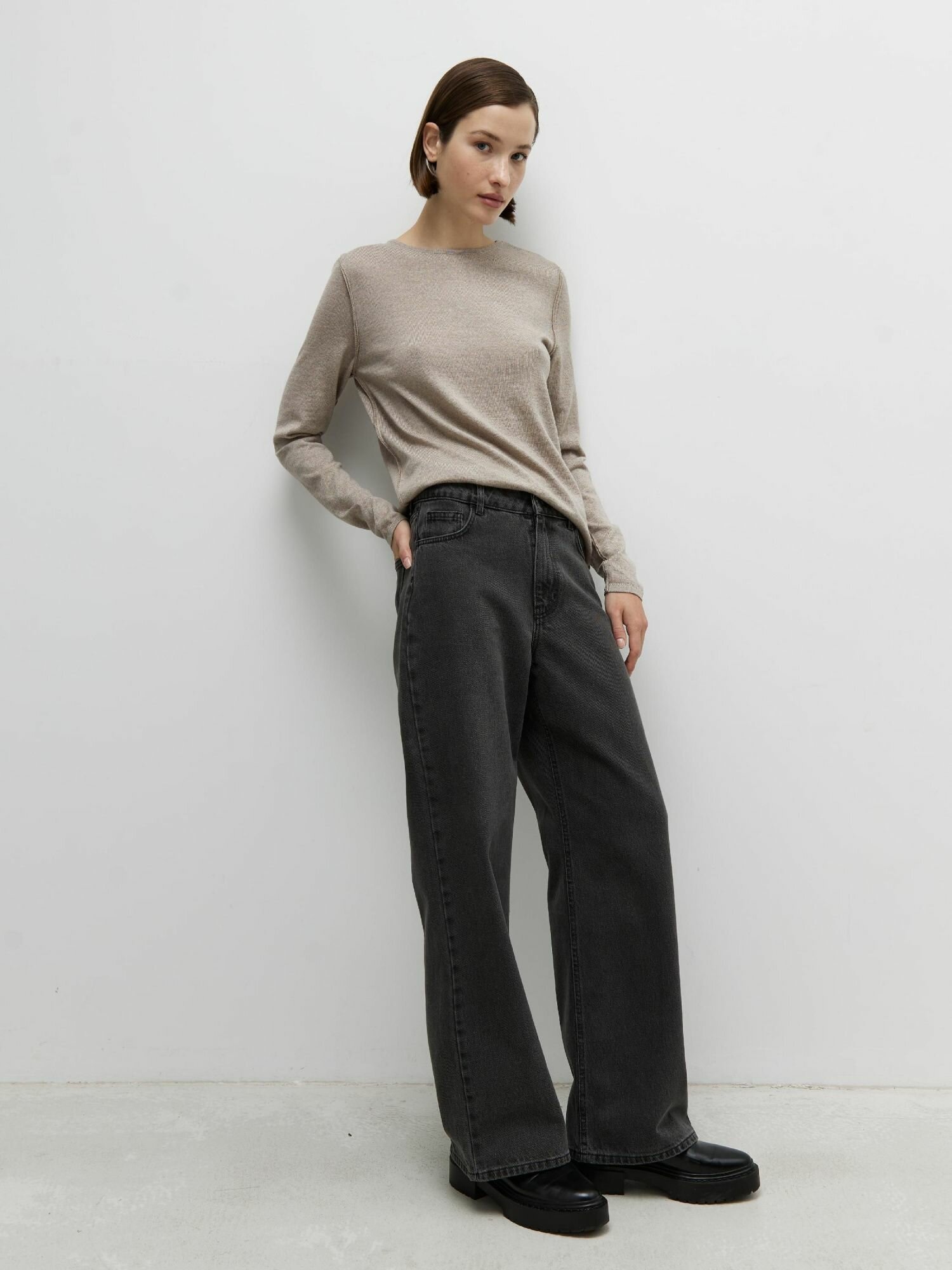 Джинсы широкие 