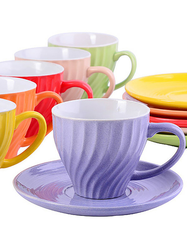 Чайный сервиз Loraine, керамический, 12 предметов, 200 мл.