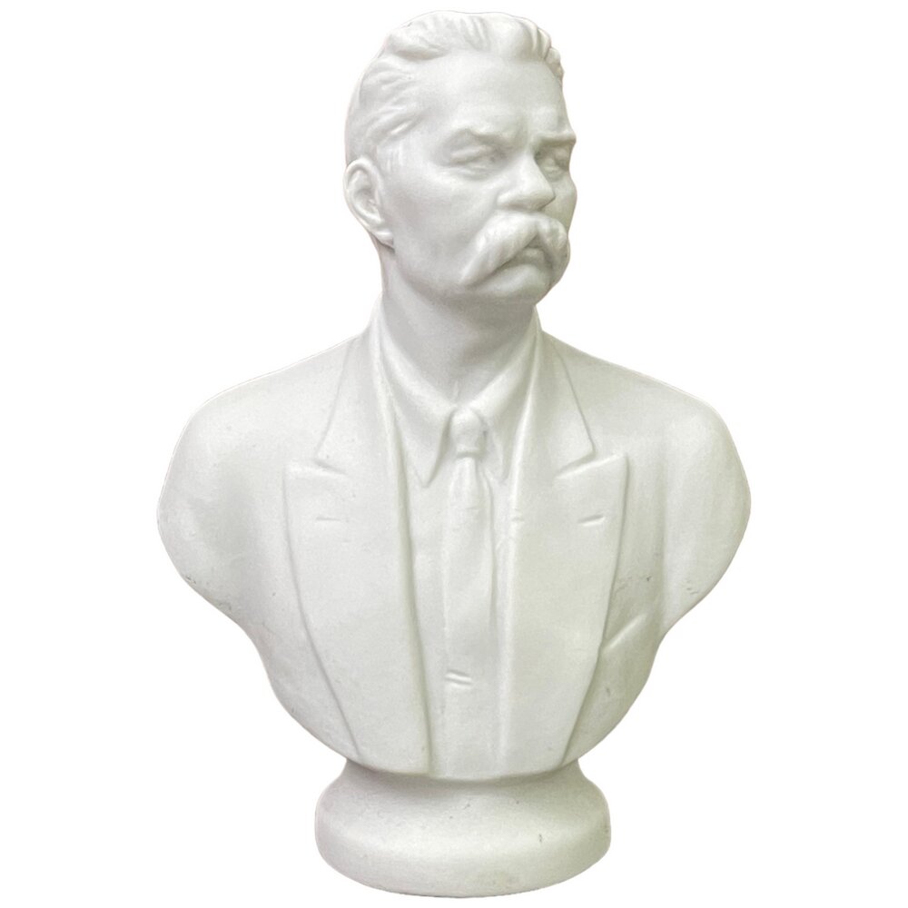 Фарфоровый бюст "А. М. Горький" 1960-1970 гг. ЛФЗ, СССР