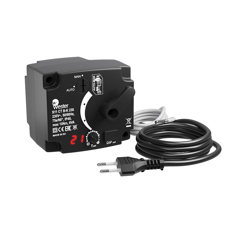 Контроллер-привод Wester 220В, 75сек 3Х 10Нм, WK-002