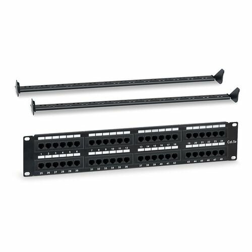 Патч-панель WRline (WR-PL-48-C5E-D) 19" 2U 48xRJ45 кат.5e