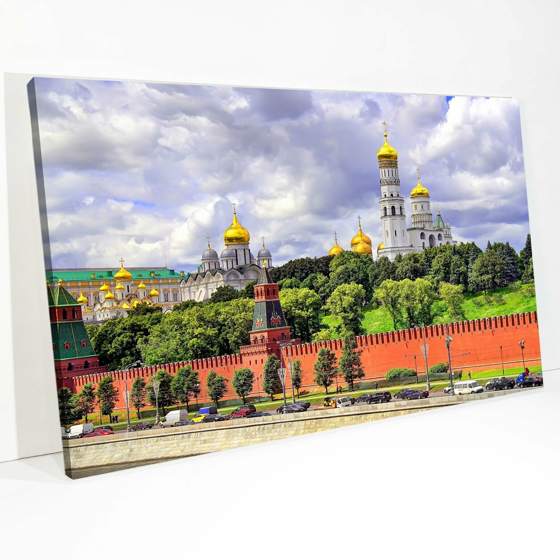 Картина Московский Кремль на холсте 50х70см