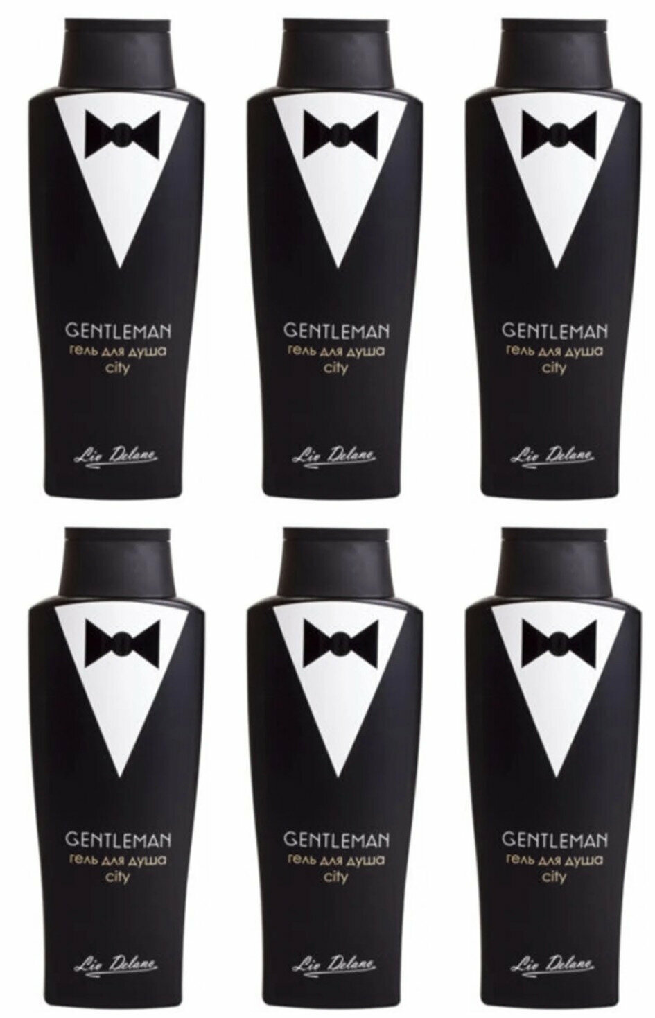 LIV DELANO Гель для душа GENTLEMAN City, 300 г,6 шт