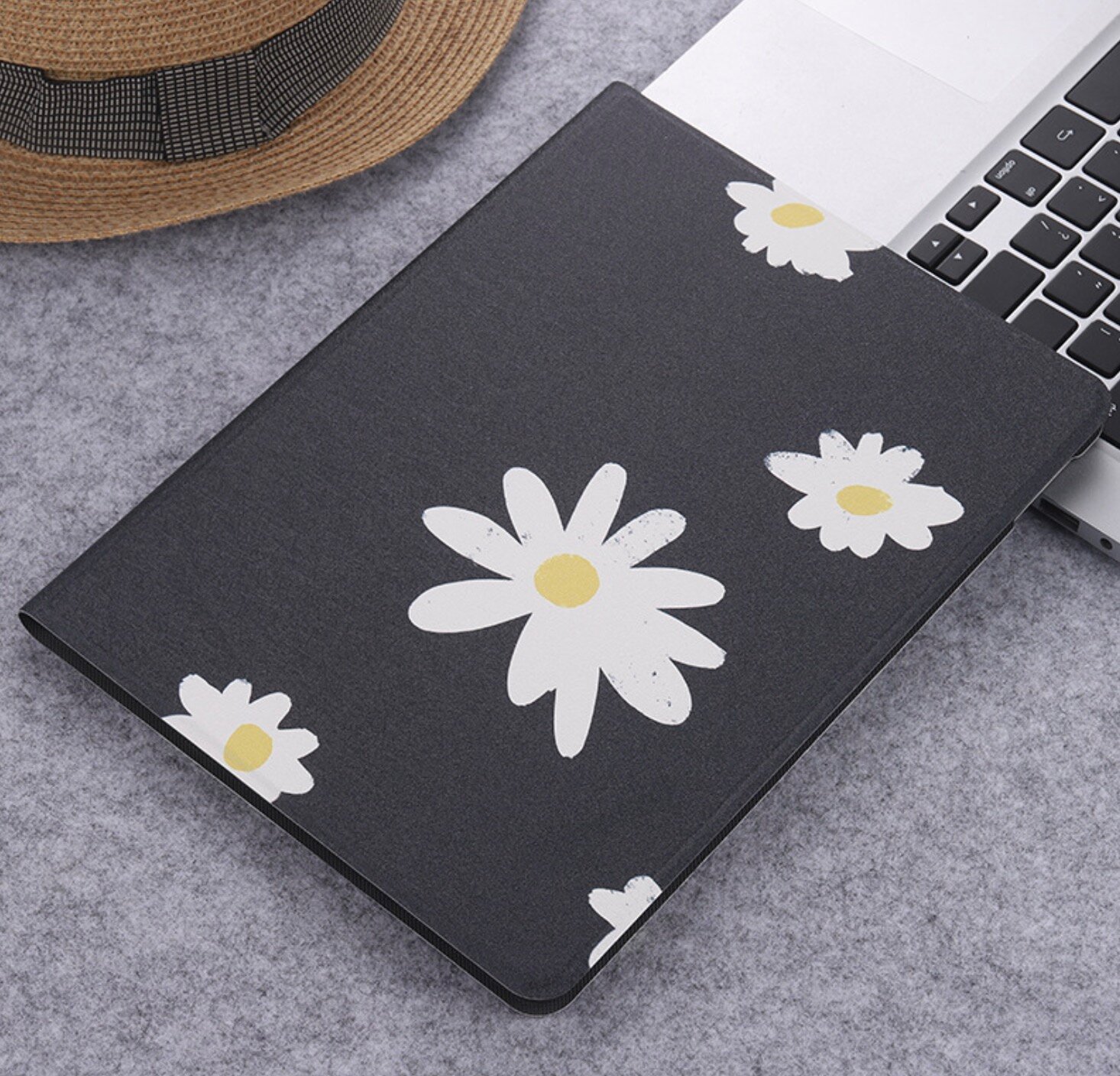 Чехол-книжка MyPads для HUAWEI MediaPad M5 Lite 8 64Gb LTE / HUAWEI MediaPad M5 Lite 8 64Gb WiFi тематика Ромашки