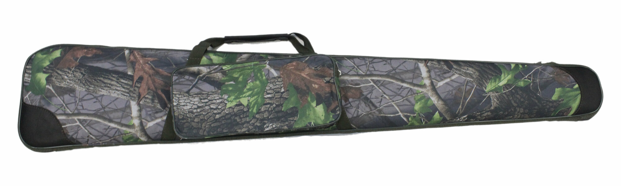 Кейс охотничий 135 см, без оптики, поролон, карман, вставки кожа, с ремнем