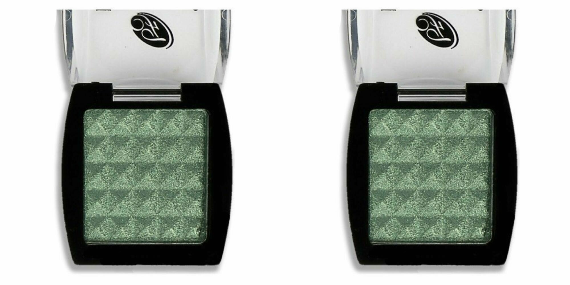 Farres cosmetics Тени для век однотонные, 1001А/№52 изумрудный , 2 шт