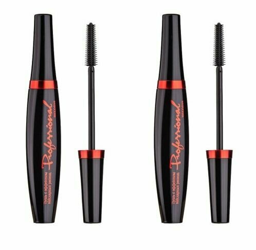 Relouis Тушь для ресниц Professional с эффектом накладных ресниц, 2 шт