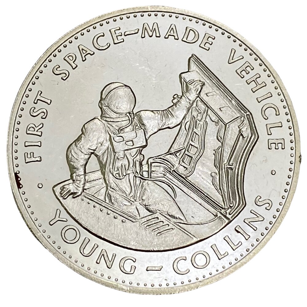 США, настольная медаль "Джемини X. Встреча двух орбитальных аппаратов" 1966 г.