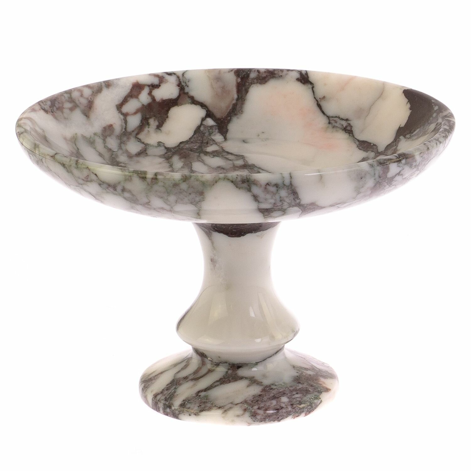 Фруктовница из саянского мрамора 24,5х16 см 125879