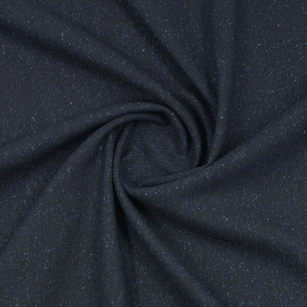 Костюмная ткань Ткани-100, 36%шерсть, 13%шелк, 50%полиэстер, 1%эластан, 230г/м², синяя, 1,