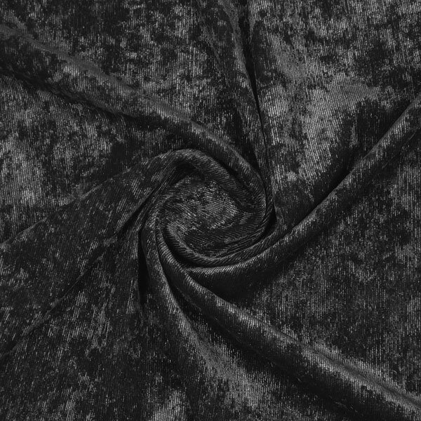 Ткань для шитья Ткани-100, бархат, 96% полиэстр, 4% эласт, 1,4х1 м, чёрная