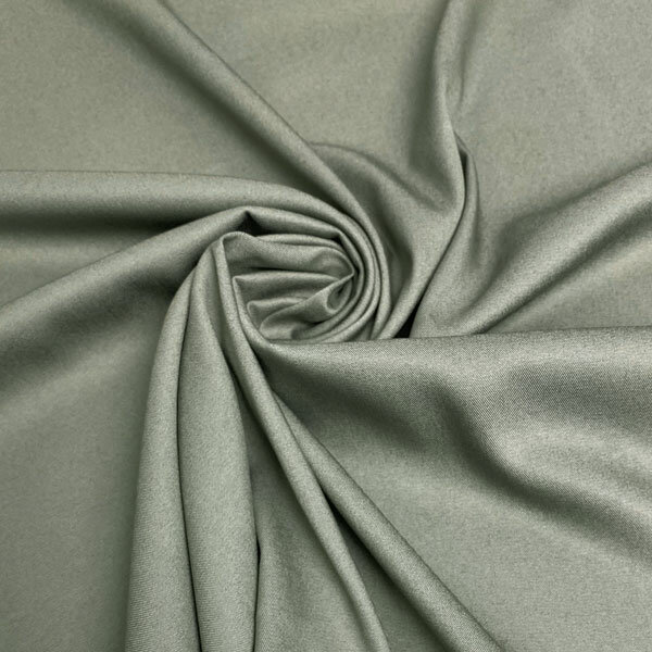 Плательная ткань Ткани-100, цвет хаки, вискоза 70%, эластан 3%, полиэстер 27%, матовая, 1м, 1,4м